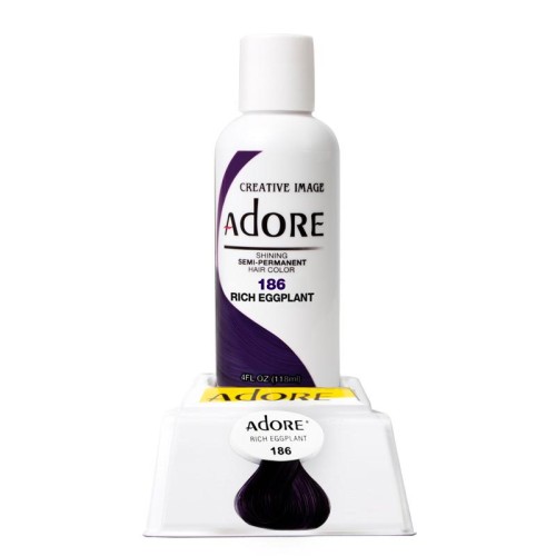 Adore Semi Permanent Hair Colour - 186 Rich Eggplant | My Haircare & Beauty